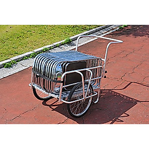 Living Out Folding Aluminum Rear Car, Compact Type, Folding Rear Car, Compact, Easy Storage, Agricultural Work, No Puncture Tires, Load Capacity 176.4 lbs (80 kg), Container Box
