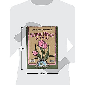 Down to Earth Organic Bone Meal Fertilizer 3-15-0, 5 lb
