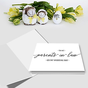 Nchigedy To Future Parents In Law On Our Wedding Day Card, Wedding Day Card for Mom And Dad of Bride Or Groom, Wedding Day Gift for Future In Laws