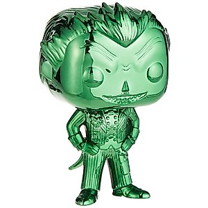 Funko , Multicolor,FK42336 DC POP! Heroes Vinyl Figure The Joker (Green Chrome) 9 cm