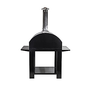 Nuke Pizzero Outdoor Napolitano Wood-Fired Pizza Oven, Stainless Steel