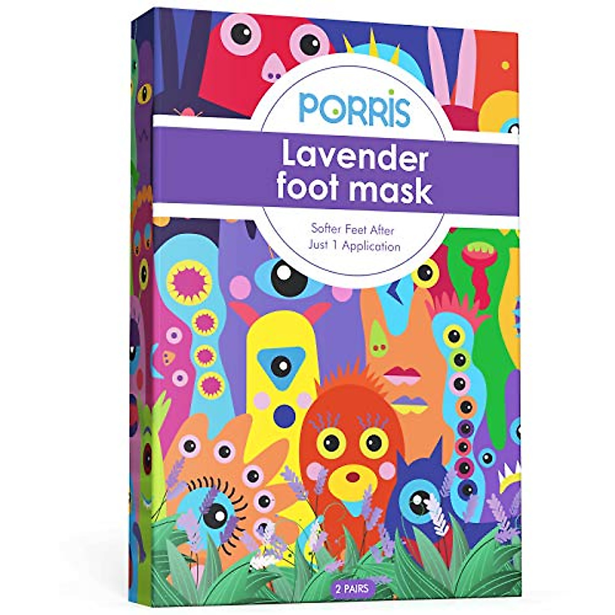 Foot Peel Mask 2 Pack, Exfoliating Peeling Mask for Baby Soft Feet, Rough Callus Dead Skin Remover, Dry Cracked Heels Repair Treatment - Women Men