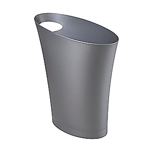 Skinny Trash Can [Set of 6] Color Silver6