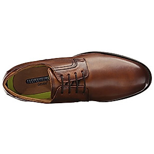 Florsheim Men's Medfield Plain Toe Oxford Dress Shoe, Cognac, 11 Wide
