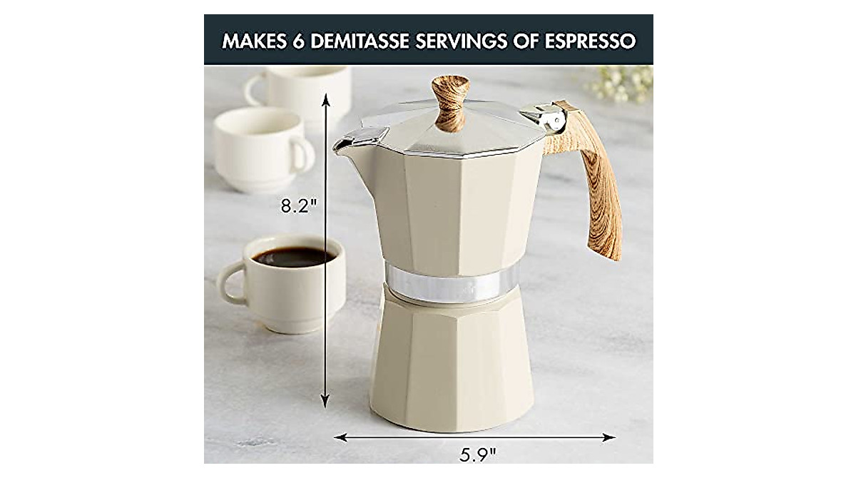 Primula Aluminum Stove Top Espresso Maker - 6-Cup Percolator Coffee Pot