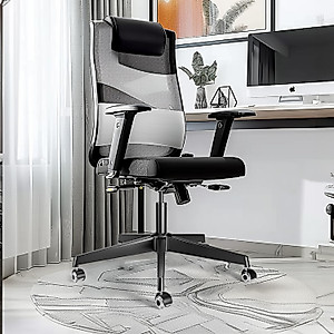 MASTERY MART Office Chair Base Replacement Heavy Duty, Metal Desk Chair Base Replacement Parts with Universal Gas Cylinder Hole and Casters Sockets, 2400+Lbs, Diameter 28", Matte Black