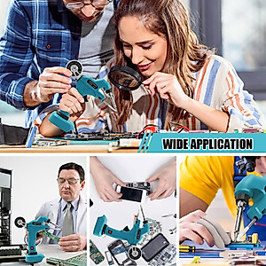 DTNESS 11Pcs Cordless Soldering Iron Kit for Makita 18V Battery, 30s Quick Preheat Soldering Gun with 50g 0.04'' Tind Wire and 5 Solder Tips, Automatic Feed Welding Tool for Circuit Board Repair