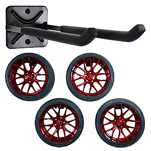 Wallmaster Wall Mounted Hanger 4-Pack Heavy Duty Rack Garage Storage & Garage Storage Tool Organizer System Heavy Duty Tools