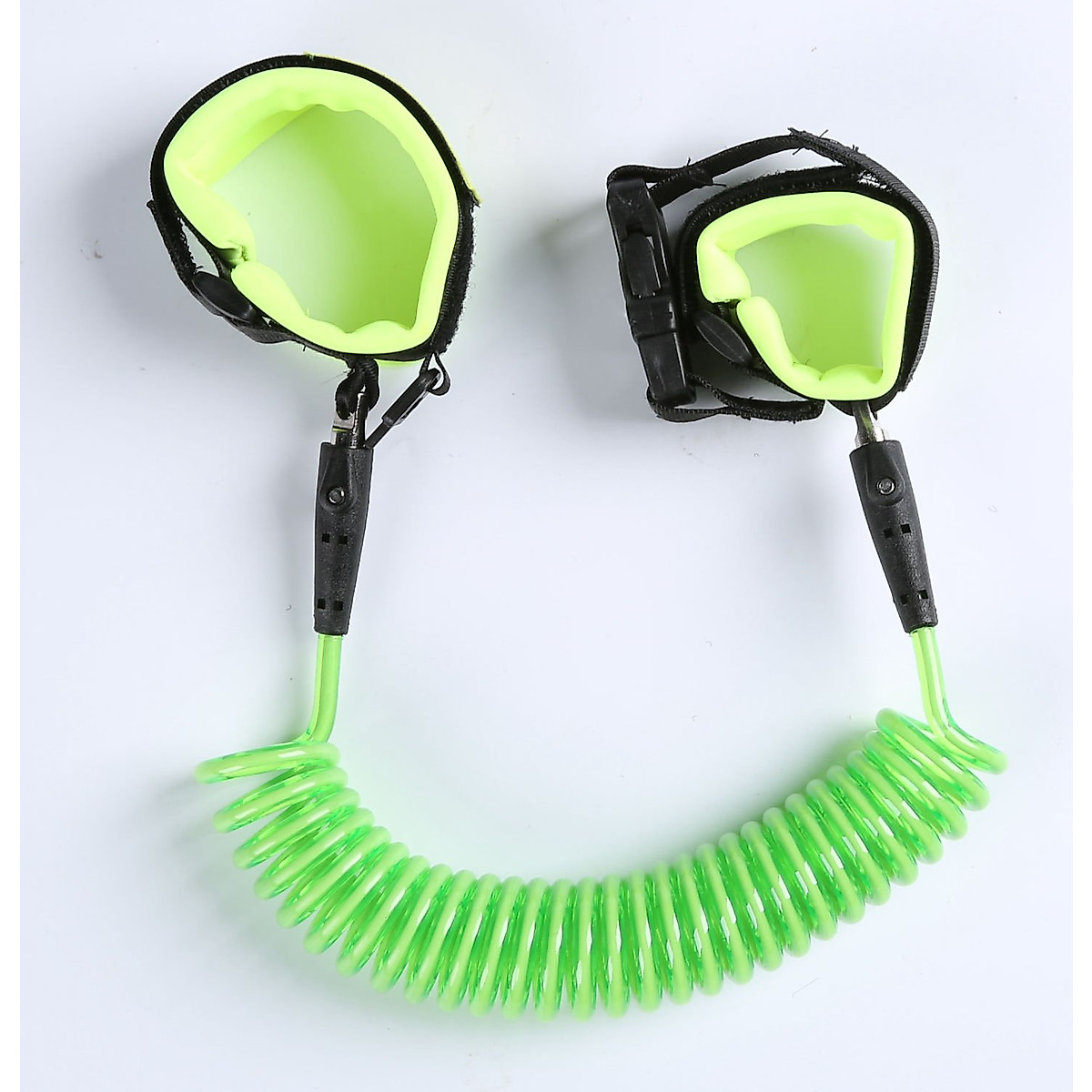 DOYOMODA Child Anti Lost Safety Wrist Link Kids Harness Leash Strap Rope Double PU (Green, 2.0m)