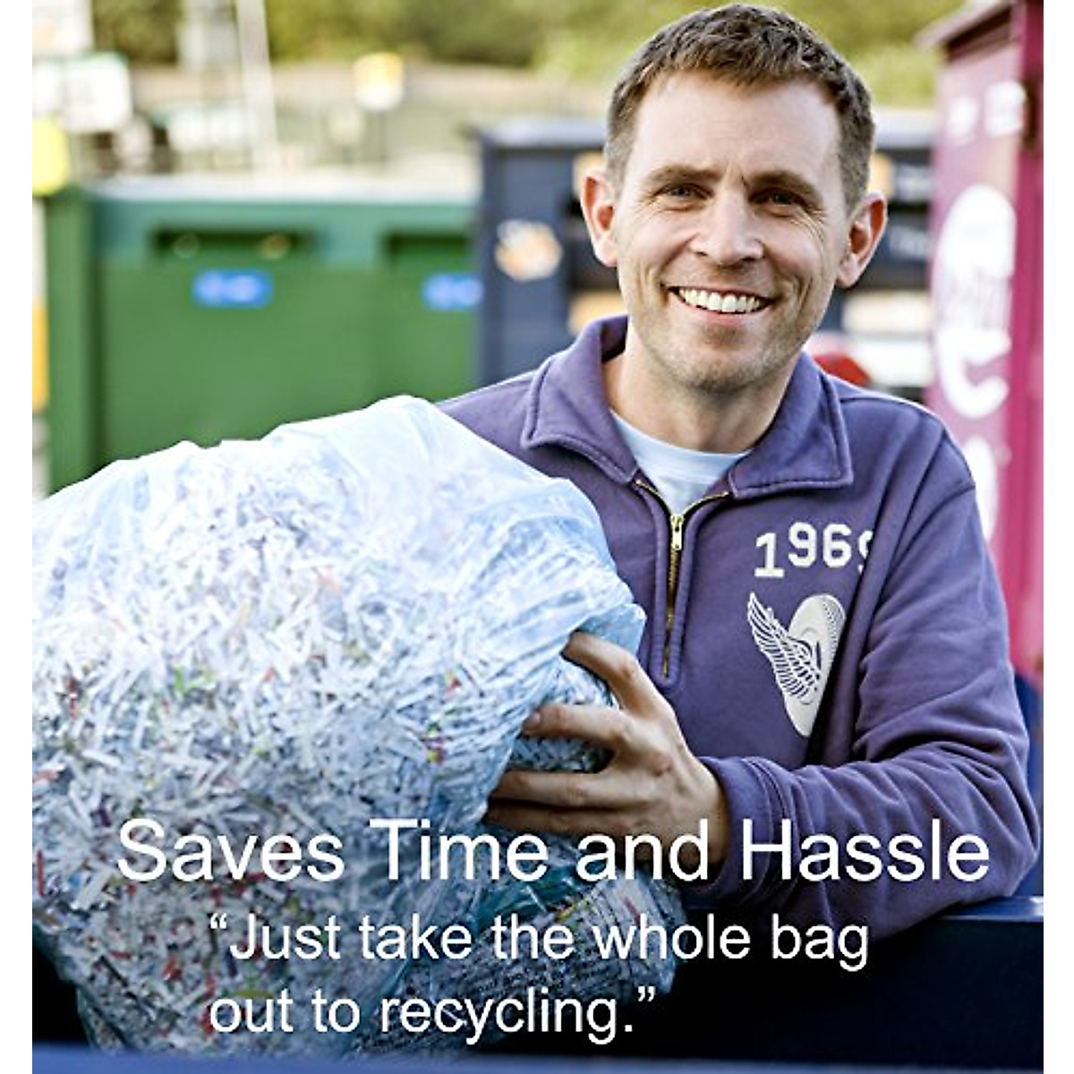 50 Paper Shredder Clear Bags - Perfect Size for Most Paper Shredders up to 15 Gallons