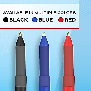 Paper Mate® Write Bros Grip Ballpoint Pens, Medium Point, 1.0 mm, Red Barrel, Red Ink, Pack Of 12 Pens