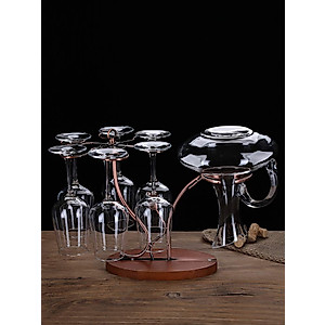 NILICAN Can Be Placed Decanter Wine Glass Holder Kitchen Living Room Bar Metal Free-standing Desktop Tableware Storage Rack Glasses Frame Drying System