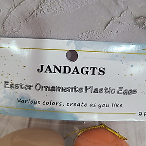 JANDAGTS Holiday ornaments, namely, molded plastic Easter eggs enhance your Easter celebrations