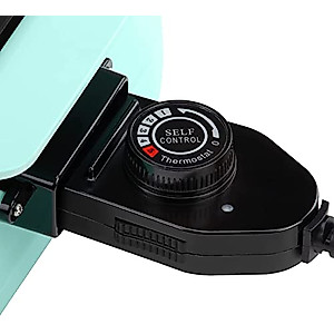 Holstein Housewares - 1200W 14 Inch Smokeless Grill, Mint - Convenient and User Friendly with Optimal Cooking HH-09114009I