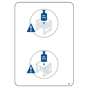 Roba: Country-Farmhouse Chair: White Wood - Chic Children’s Chair, Adjustable Seat Height, Converts Into A Table, Toddler & Kids, Ages 2+
