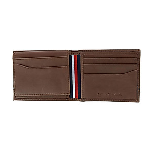 Tommy Hilfiger Men RFID Wallet, Brown, One Size