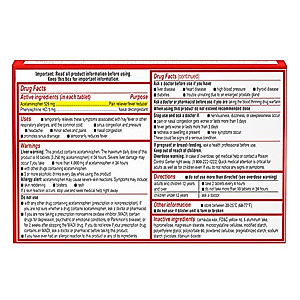 Sudafed PE Sinus Pressure + Pain Relief Maximum Strength Non-Drowsy Decongestant, 24 Count