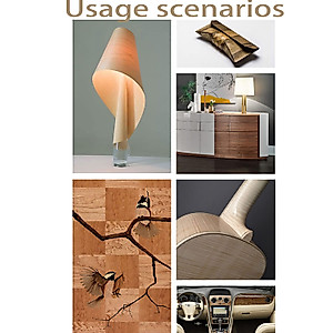 Natural Fraxinus Mandshurica Wood Veneer Roll - 6 x 98 Inch - Restoration Sheets for Speaker Renovation, DIY Handmade, Unfinished Wooden Veneer Sticker