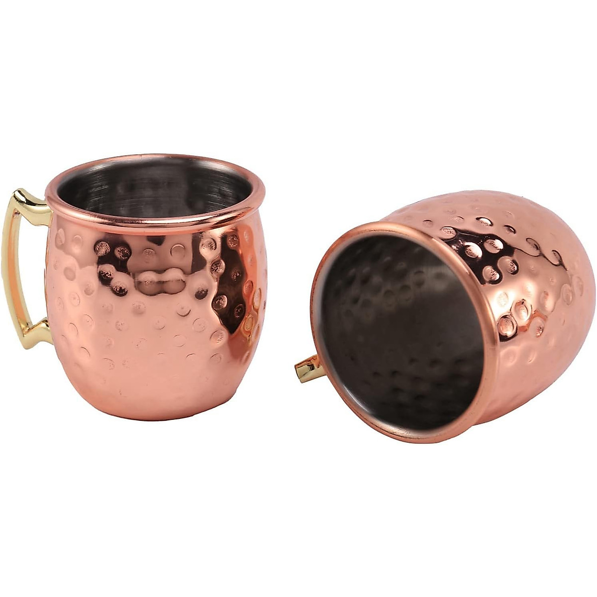 Slybar Mini 2-Ounce Stainless Steel Mug Espresso Mini Mugs Copper Plated Mugs 8