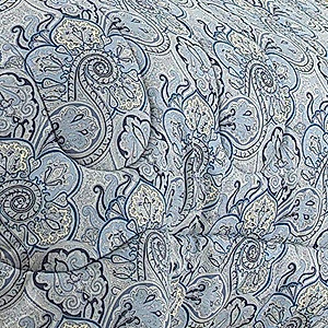 Waverly Paddock Modern Farmhouse 6-Piece Comforter Set, King, Porcelain