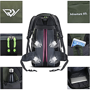 Russel Molly Hiking Backpack, 50l Camping Lightweight Bag for Outdoor