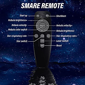Space Buddy Projector, Astronaut Projector Galaxy Light, 360° Rotation Astronaut Light Projector with Remote Control, LED Lamp Suitable for Kids Adult Bedroom Birthday Valentine's Day Christmas Gift