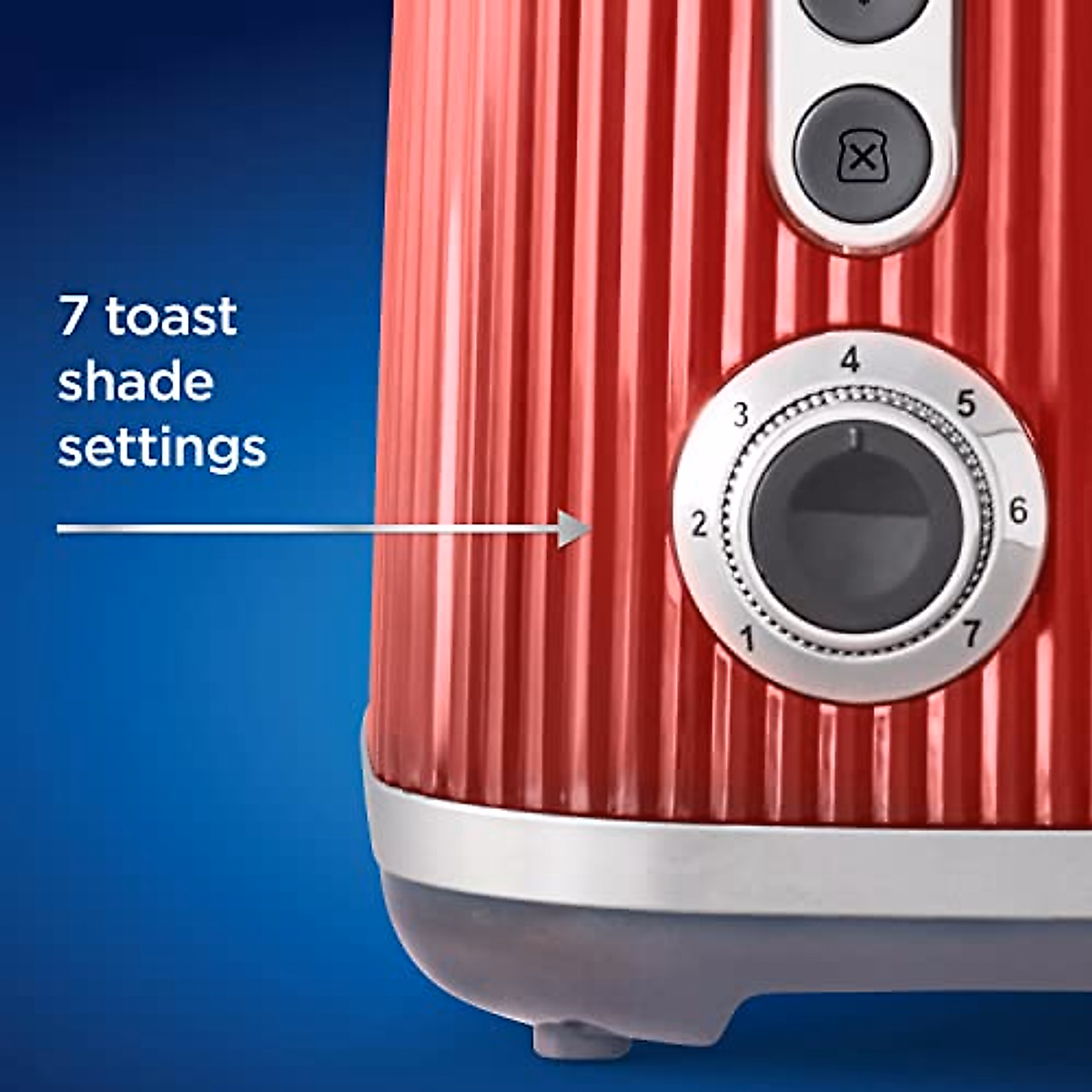 Oster® Retro 2-Slice Toaster with Quick-Check Lever, Extra-Wide Slots, Impressions Collection, Red