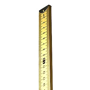 Double Sided Meter Stick - Hardwood Metric Meter Stick, Horizontal Reading & Protective Metal Ends - Eisco Labs