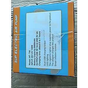 Rechargeable Sup Air Pump Electric Portable, 16PSI 12V with Battery, Stand Up Paddle Board Electric Pump Inflator/Deflator-Portable Air Compressor for Paddle Boards,Boat,Kayak