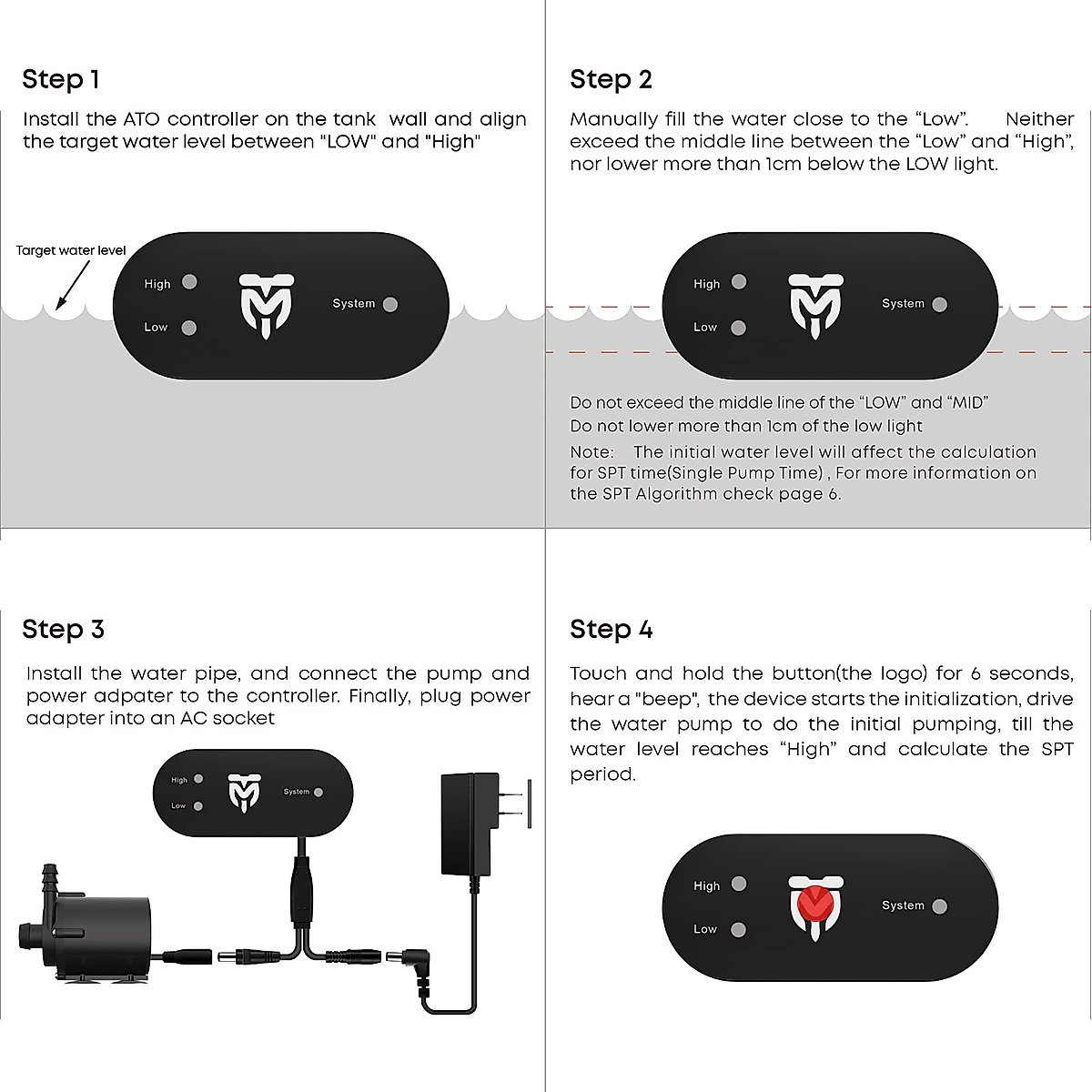 MagTool Platinum Serial Optical Auto Top Off System(ATO) with Smart SPT Algorithm and Beep Alarm(MT-200)