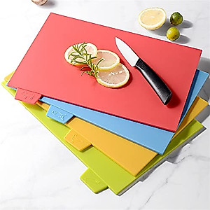 MMOOCO Chopping Board, Plastic Cutting Board Foods Classification Boards Outdoors Camping Vegetable Fruits Meats Bread Chopping Blocks Charcuterie