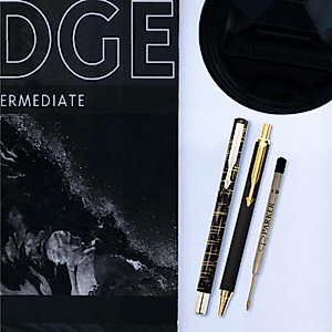 Parker Ball Point Pen Refills, Medium Point, Black Ink