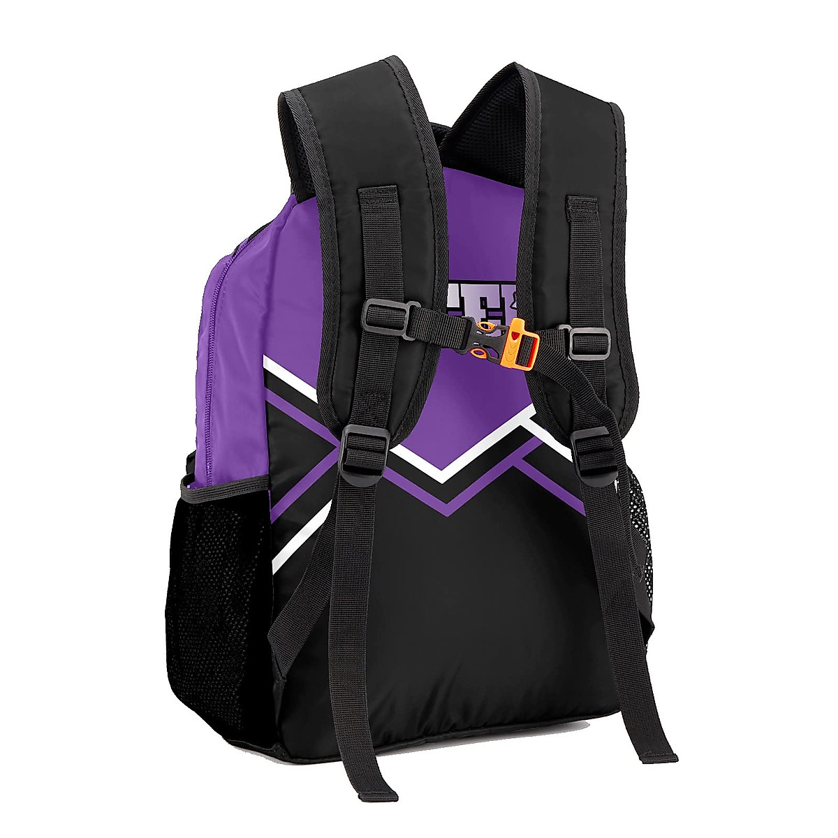 SunFancyCustom Personalized Cheer Cheerleaders Star Purple Backpack Causual Shoulder Bags for Women Men Gift