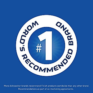 Finish Hard Water Booster Powder, Lemon Sparkle, 14 Ounce