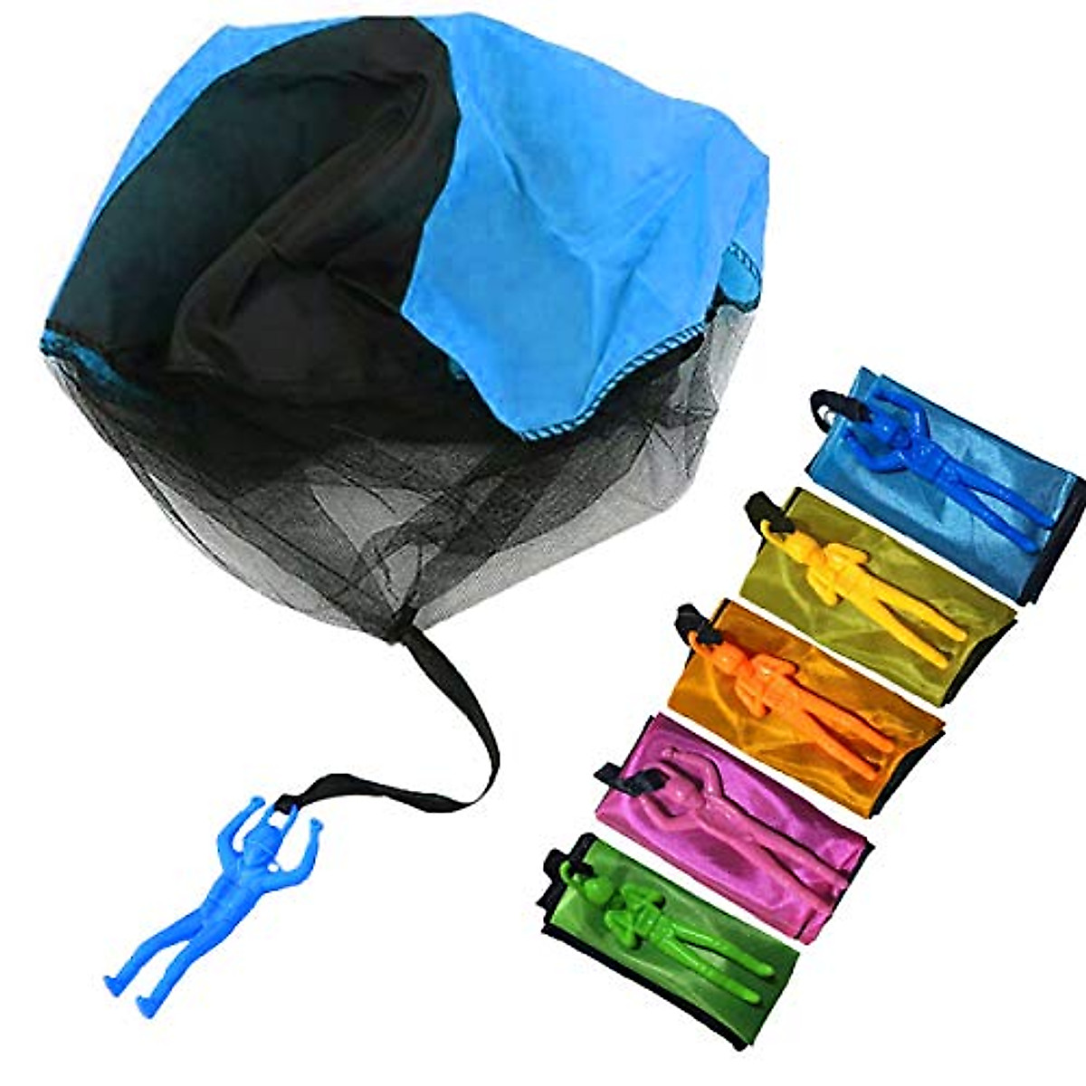 Monyus Parachute Toy 10 PCS Flying Toys Tangle Free Throwing Hand Throw Parachute Army Man Toss It Up and Watching Landing Outdoor Toys for Kids Chritmas Gifts