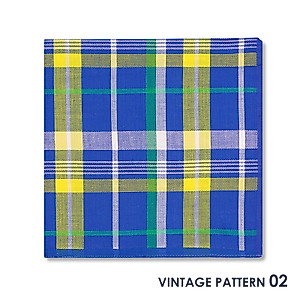 Selected Hanky 100% Cotton Men's Handkerchief 6 Piece Gift Set