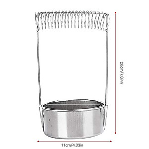 Pssopp Paint Brush Washer Oil Painting Pen Straight Washing Barrel Holder Stainless Steel Paint Brush Cleaner Filter Screen Holder for Artists