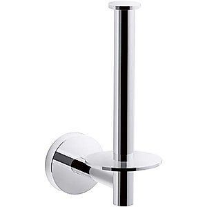 KOHLER 27293-CP Elate Vertical Toilet Paper Holder, Polished Chrome
