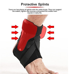 AWEMED Plantar Fasciitis Night Splint Ankle Support Adjustable Ankle Sprain Orthopedic Stabilizer Night Splint for Heel Pain Support Strap Brace Bandage Foot Guard Protector