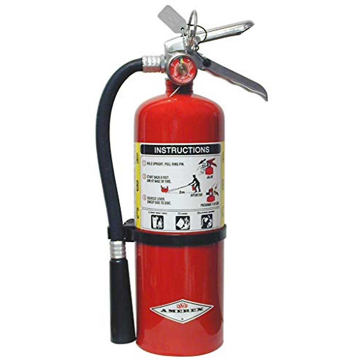 Amerex B500 ABC Dry Chemical Fire Extinguisher 2A-10 BC Rated, 5 lb.