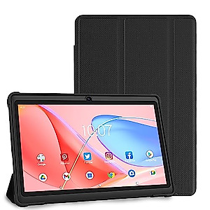 NEWISION Android Tablet 7 inch,Android 11 Tablets 32GB Storage(Expandable 512GB) Computer Tablet for Kids,Quad-Core Processor，Dual Camera,WiFi,Type C,Include Tablet Case(Black)
