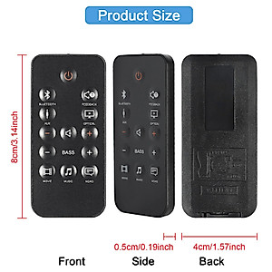 CHUNGHOP New Remote Control Compatible with JBL Cinema SoundBar SB150 Audio System Player Controller with CR2025 Battery