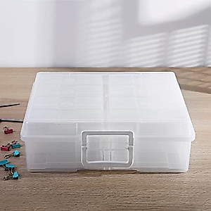 Naivees Photo Storage Case 4" x 6" Photo Storage Boxes Inner Photo Organizer Boxes Clear Plastic Picture Boxes Transparent Craft Keeper Photo Containers for Photos, Pictures,Art (8 Pack Inner Box)