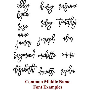 Custom Name Sign - First and Middle Name Sign - Personalized Wood Name Decor, Nursery Decor