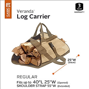 Classic Accessories Veranda Water-Resistant 40 Inch Log Carrier