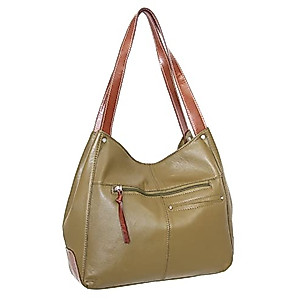 Nino Bossi Handbags Alyssa Satchel (Stone)