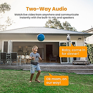 EKEN 1080p Light Bulb Security Camera, 355 Degree Pan/Tilt Panoramic IP Camera, Home Surveillance Cameras System, Human Detection, Alarm, Two-Way Audio, Night Vision, 2.4G WiFi, Pet Monitor