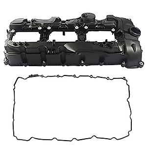 JDMSPEED New Engine Valve Cover with Gasket 11127570292 Replacement for BMW 335i 535i 2010-2017, 740i 740Li 2013-2015, X3 X5 X6 2011-2019 3.0L 264937 7570292 11-12-7-570-292 N55