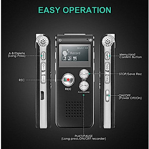 2 Packs Paranormal Ghost Hunting Equipment Digital EVP Voice Activated Recorder USB