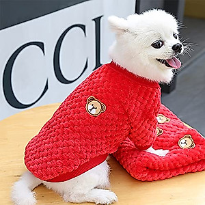 Dog Sweater Dog Sweaters for Small Medium Dogs Warm and Soft Dog Clothes for Small Dogs Boy or Girl Puppy Sweaters for Small Dogs Winter Pet Dog Cat Sweater Clothes